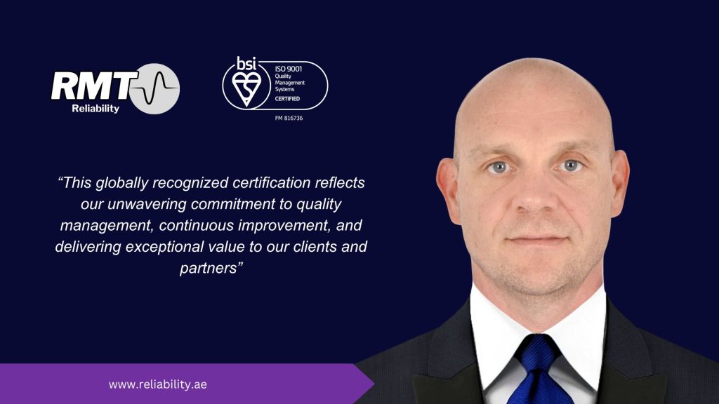 Reliability and Machinery Trading LLC achieves certification to ISO ...